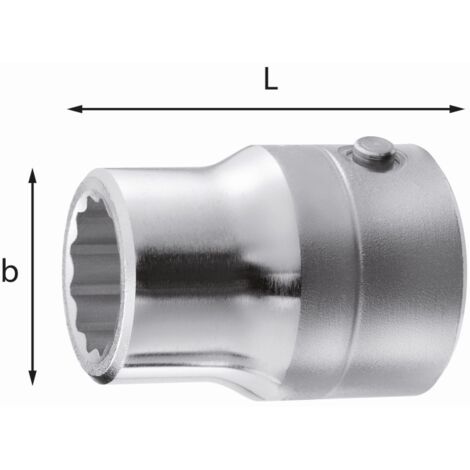 CHIAVE A BUSSOLA CON BOCCA POLIGONALE 235 3/4" N 26 MM