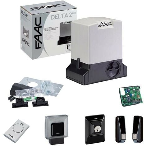 KIT FAAC DELTA 2 740 MOTORE PER CANCELLO SCORREVOLE AUTOMAZIONE 500kg 230V