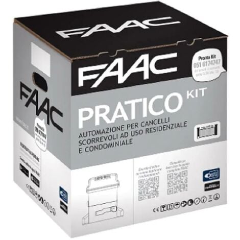 KIT FAAC DELTA 2 740 MOTORE PER CANCELLO SCORREVOLE AUTOMAZIONE 500kg 230V