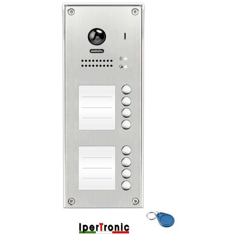 kit videocitofono 12 appartamenti con pulsantiera dodici tasti e ...