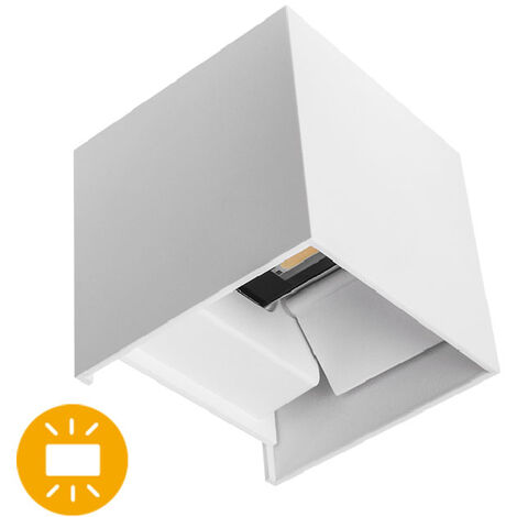 Aplique SEVER IP54 2x3W LED 560lm 4000K L.10xAn.10xAl.10cm Blanco