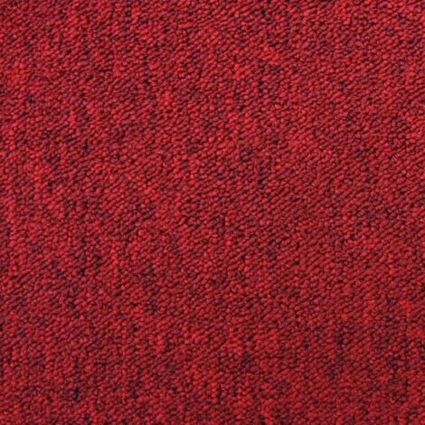 Dalle de Moquette Ultra-Résistant Couleur Rouge Ecarlate pour Usage ...