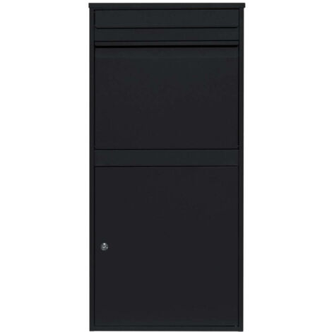 Boîte à Colis XL Anti-vol Noire en Acier Autoportante Boîte aux Lettres ...
