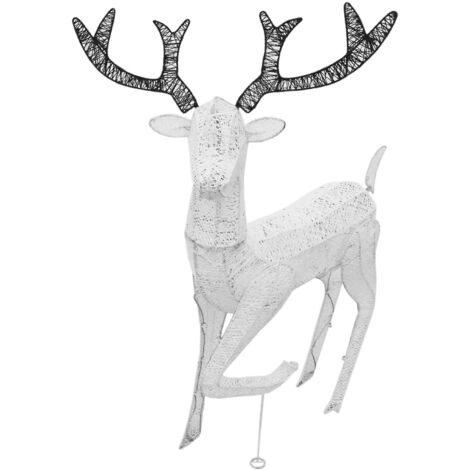 Cerf LED Illuminé Décoration de Noël 200 LEDs blanc froid Jardin ...