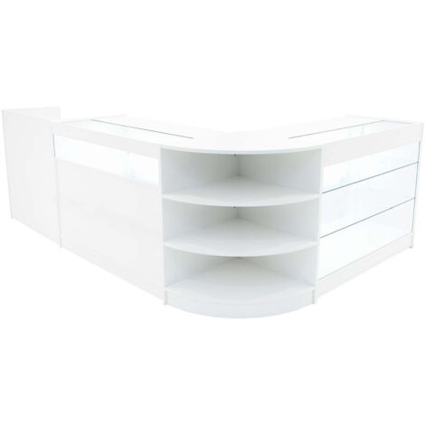 Comptoirs de Vente en MDF Blanc à LED Blancs Ensemble Hyperion LM60 ...
