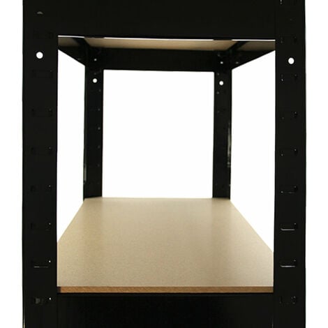 Monster Racking - 3 Rayonnages T-Rax en Acier Sans Boulons Noirs 75cm x ...