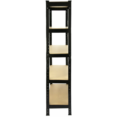 Monster Racking - 2 Rayonnages T-Rax en Acier Sans Boulons Noirs 75cm x ...