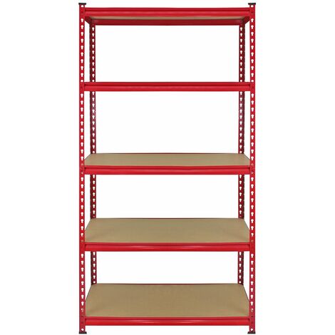 Monster Racking - Rayonnage Z-Rax en Acier Sans Boulons Rouge 90cm x ...