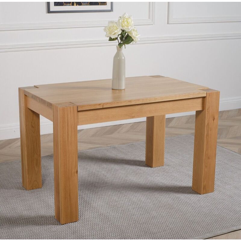 Kuba Solid Oak 125cm Dining Table