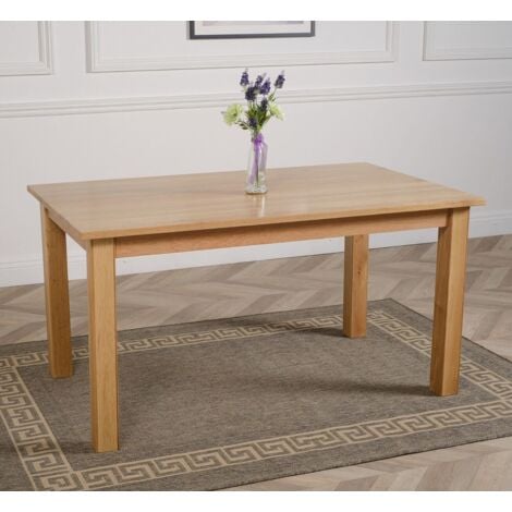 Oslo 150cm Medium Solid Oak Dining Table