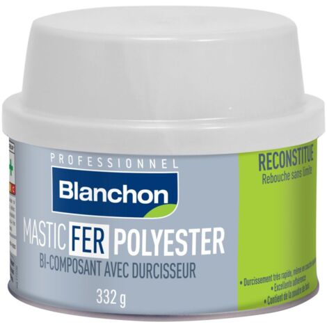 MASTIC FER POLYESTER BLANC 340g