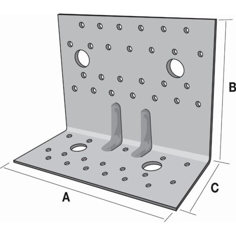 Equerre large renforcée AG922 - 121x151x79x2.5mm - SIMPSON