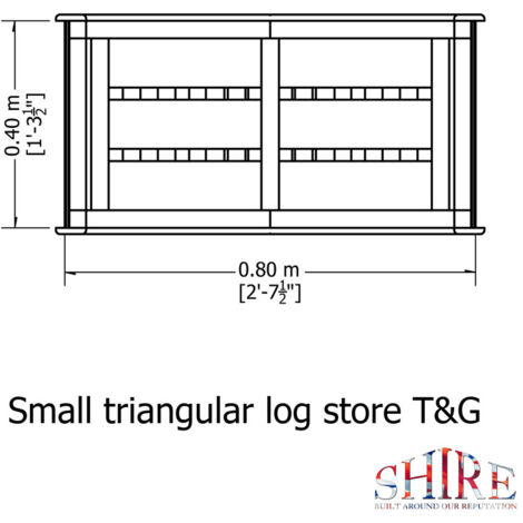 Shire Triangular Log Store