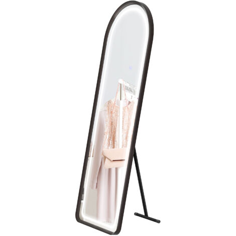 HOMCOM Specchio da Camera e Ingresso 3 Colori con 2 Ganci Bianco