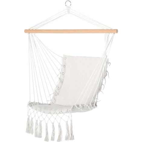 Outsunny Sedia Amaca Sospesa a Dondolo da Esterno e Interno in Tessuto ...