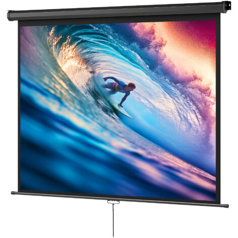 HOMCOM Telo per Proiettore 84" Formato 4:3 Angolo 160° a Parete o ...