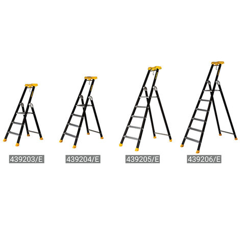 Stehleiter 3 Stufen - Maximale Arbeitshöhe 2.66m - 439203/E