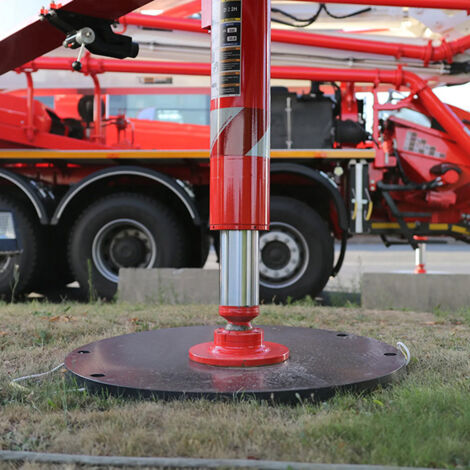 Runder Unterlegplatten - 80 Tonnen - Ø1200mm - Dicke 80mm - PCR/80T/1200