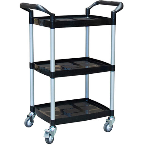 Kunststoffwagen mit 3 Platten - Tragkraft 135 kg - Platten 475 x 365 mm ...