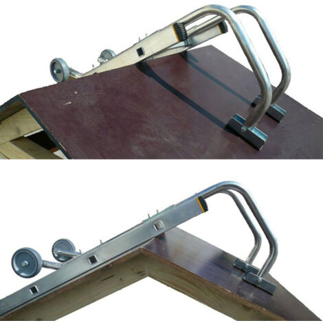 Dachleiter aus Aluminium, 20 Sprossen, bestehend aus 1 Anlegeleiter und ...
