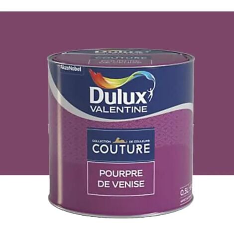 Peinture acrylique Dulux Valentine Couture Pourpre de Venise 0,5 L