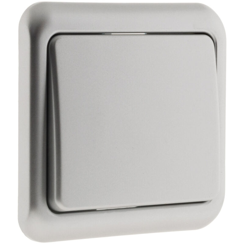 Interrupteur simple Antaria - chrome - Zenitech