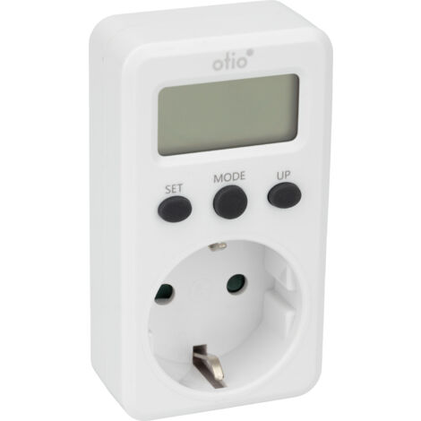 Contrôleur de consommation électrique Schuko - Blanc - Otio