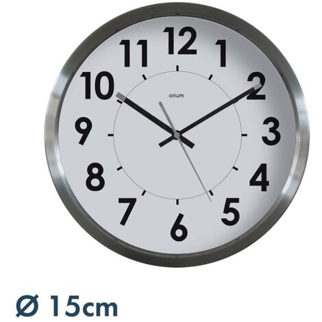 Horloge Inox Stan Ø15cm - Orium