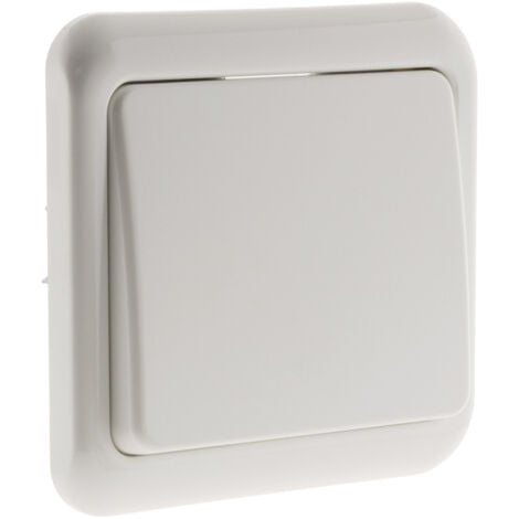 Interrupteur simple Antaria - blanc - Zenitech