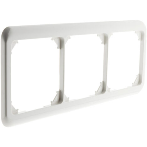 Plaque de finition triple - Blanc - Zenitech