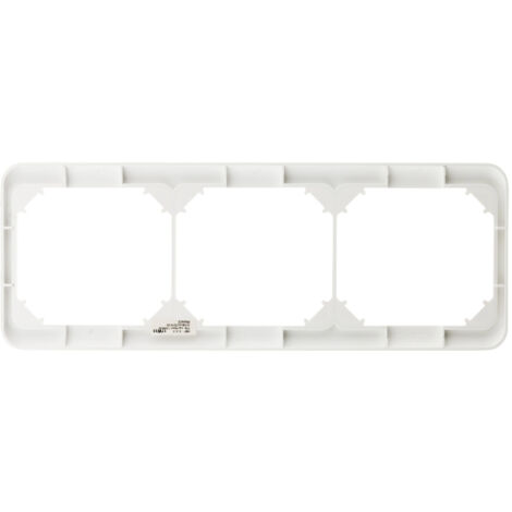 Plaque de finition triple - Blanc - Zenitech