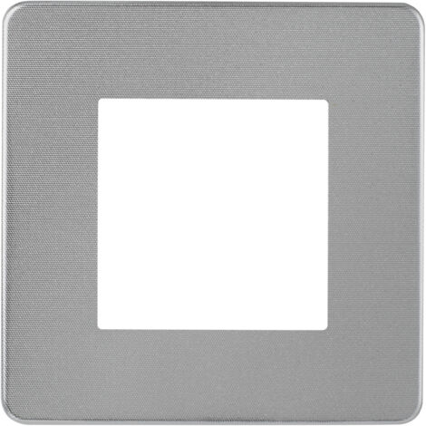 Plaque de finition 1 poste blanc + liseré - Unica - Schneider