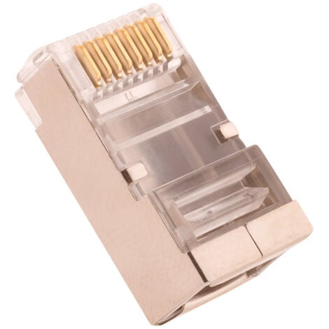 Lot de 2 fiches RJ45 prêts à monter pour connexion réseau - Zenitech