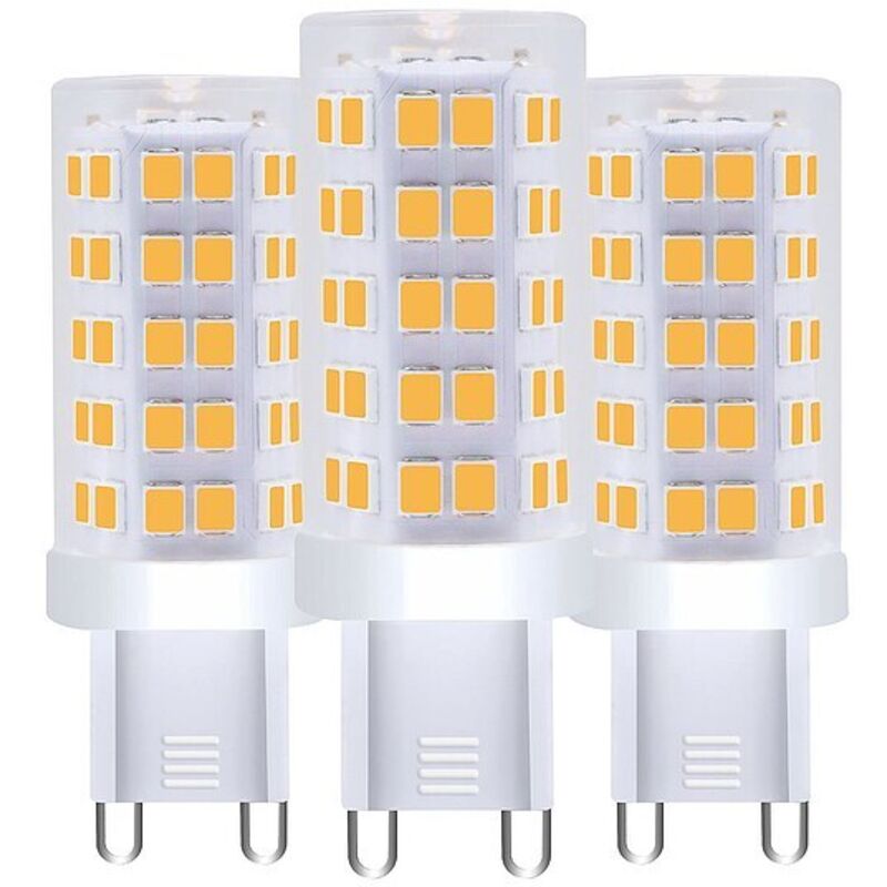 LED's light LED SMD Leuchtmittel - Korn G9, 4.5W, 2700K, Klar - 3er Pack - 550 lm