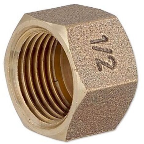 Rotguss Gewindefitting-Kappe 1/2'' IG