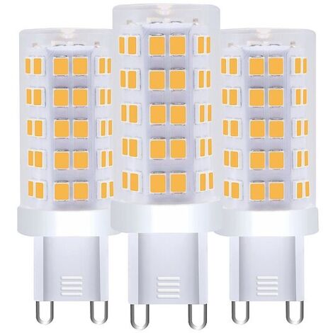 LED's light LED SMD Leuchtmittel - Korn G9, 4.5W, 2700K, Klar - 3er Pack - 550 lm