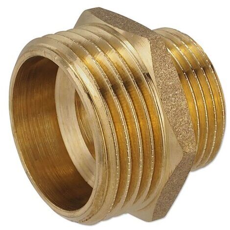 Messing Gewindefitting-Reduziernippel 1 1/2'' AG x 1 1/4'' AG