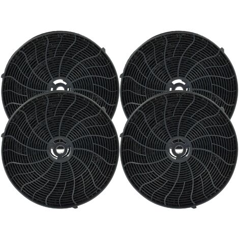 vhbw 4x Aktivkohlefilter kompatibel mit Ikea 003.169.81 HD GR10 90S HOOD IK, 003.046.19 HD UP01 ...