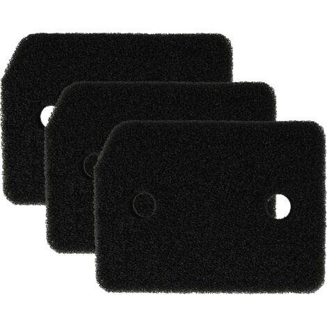 vhbw 3x Sockelfilter kompatibel mit Miele TWJ670WP, TWH620WP, TWI180WP ...