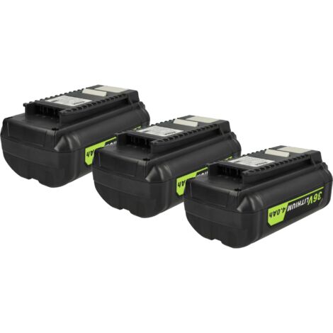 vhbw 3x Akku kompatibel mit Ryobi RY40250, RY40220, RY40202, RY40204 ...