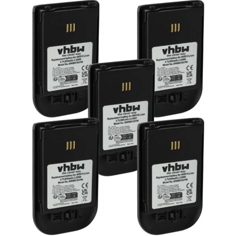 vhbw 5x Akku kompatibel mit Alcatel Omnitouch 8118, 8128 schnurlos ...