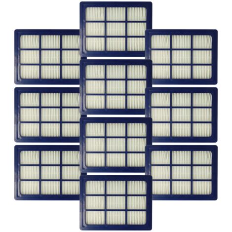 vhbw 10x Staubsaugerfilter kompatibel mit Nilfisk GD5 Hepa, GD10 Hepa ...