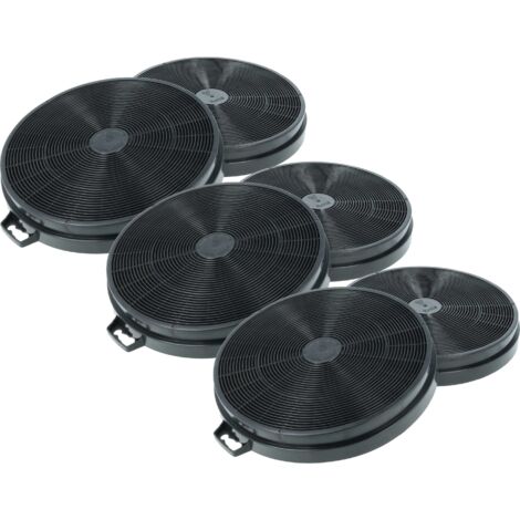 vhbw 6x Aktivkohlefilter kompatibel mit Siemens LC 654 WA 20, LC 657 WA ...
