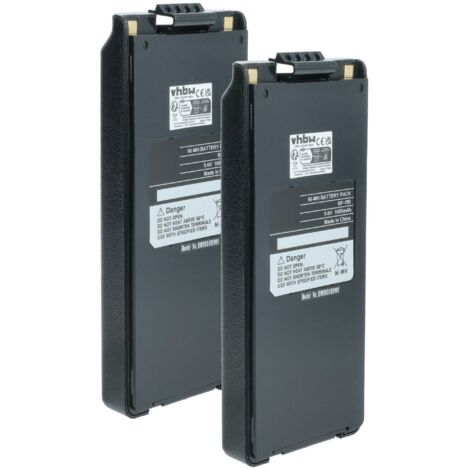vhbw 2x Akku kompatibel mit Icom IC-40S, IC-A4C, IC-F3, IC-3FX, IC-A4 ...