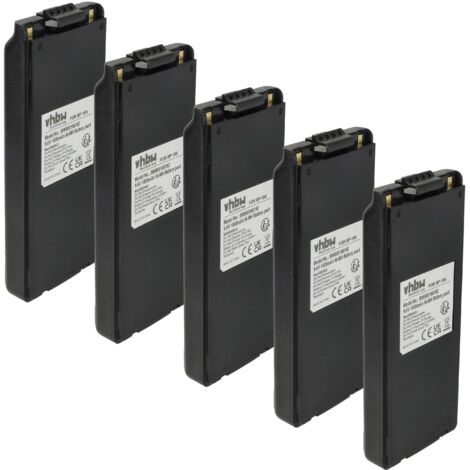 vhbw 5x Akku kompatibel mit Icom IC-F4N, IC-F4S, IC-F3S, IC-F4, IC-F4SW ...