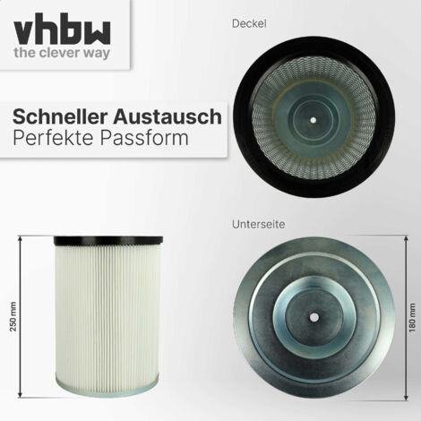 vhbw 10x Faltenfilter kompatibel mit Kärcher NT 90/2 Me Classic VEX, NT ...