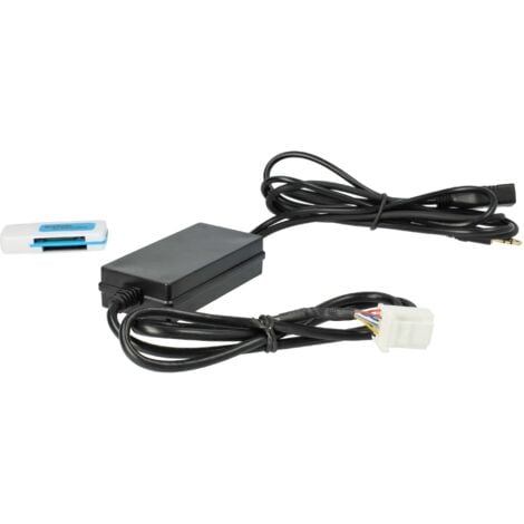 vhbw AUX USB Audio Adapter Kabel KFZ Radio 145 cm kompatibel mit Toyota Tacoma 2005 2010 Tundra 2004 2010 Auto Autoradio USB