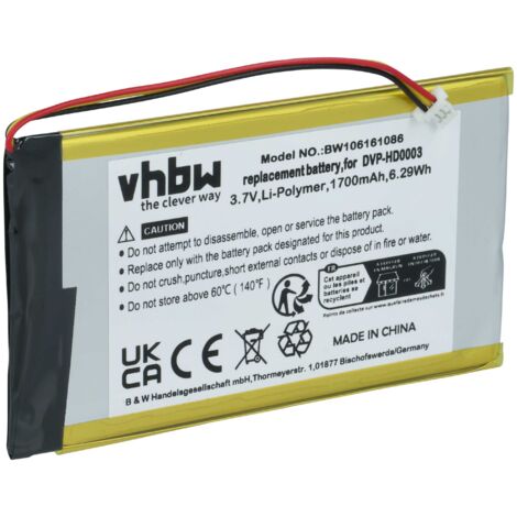 vhbw Akku kompatibel mit Creative Labs Zen Vision M, M 30GB MP3-Player ...