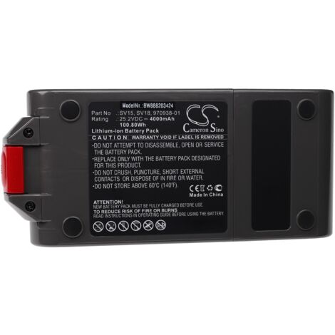 vhbw Akku Ersatz für Dyson 970425-01, 970938-01, 970343-06, 355983 für ...