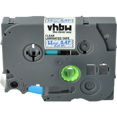 vhbw Schriftband-Kassette kompatibel mit Brother PT 1250, 1200S, 1230PC ...